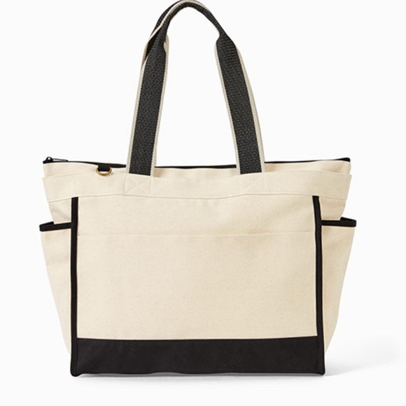 thirty-one | Bags | Thirtyone Canvas Black Trim Boat Tote | Poshmark